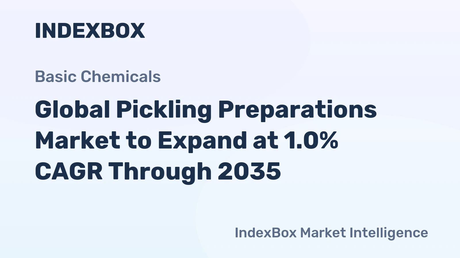 Global Pickling Preparations Market to Expand at 1.0% CAGR Through 2035