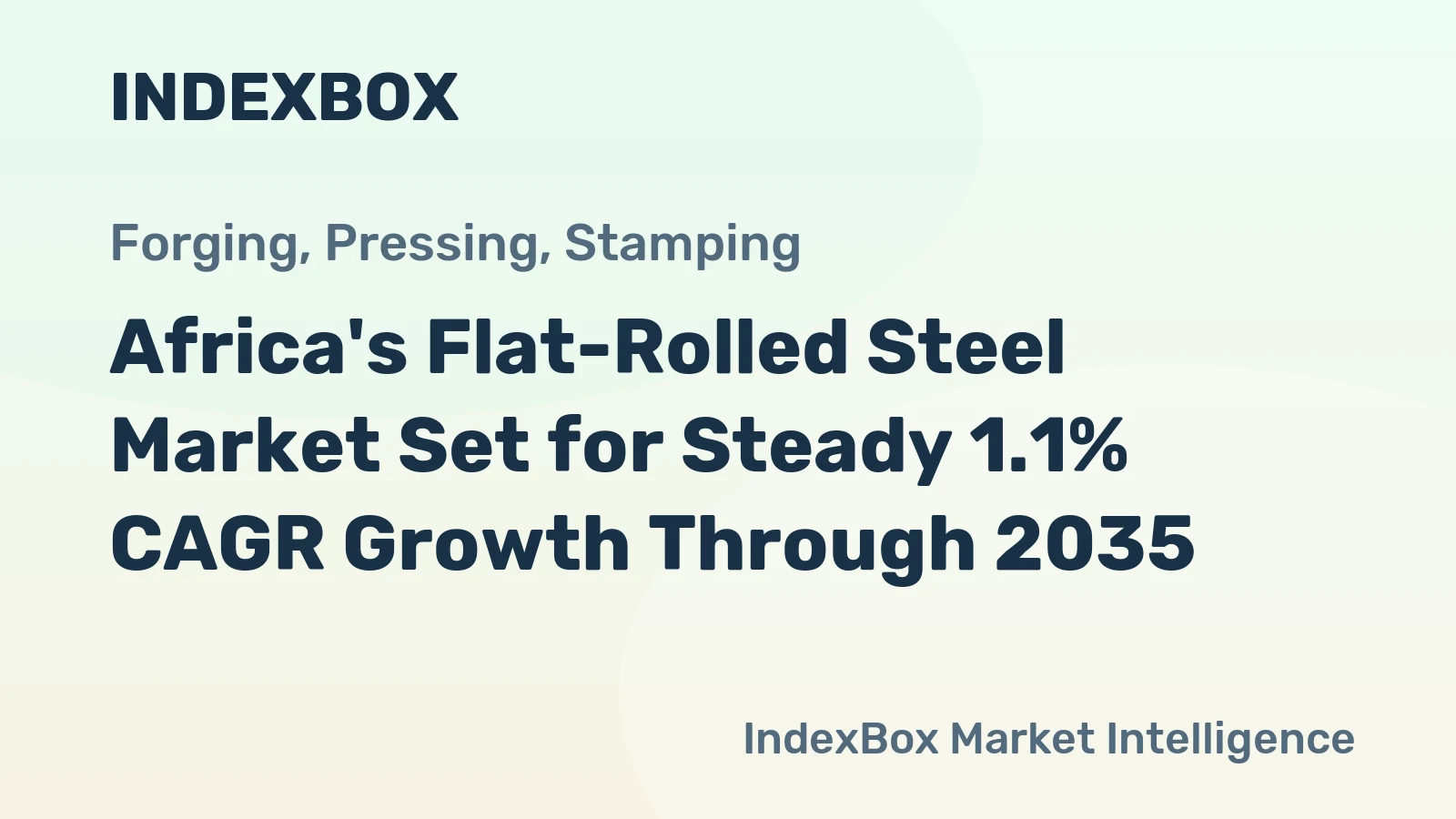 Africa's Flat-Rolled Steel Market Set for Steady 1.1% CAGR Growth Through 2035