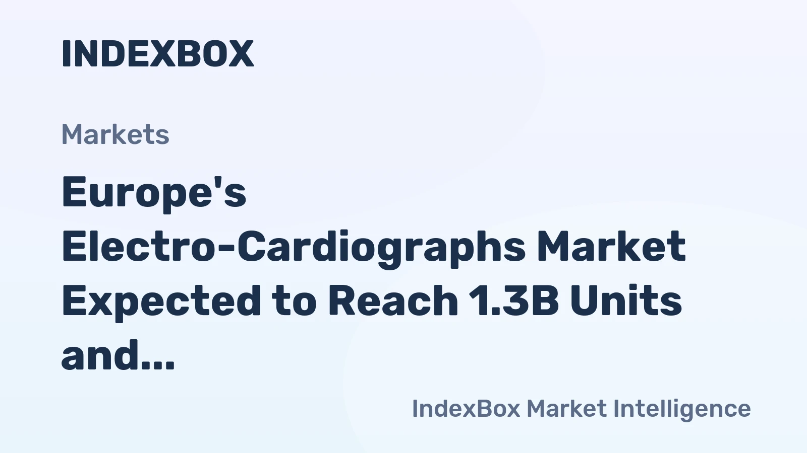 Europe's Electro-Cardiographs Market Expected to Reach 1.3B Units and $350.8B by 2035