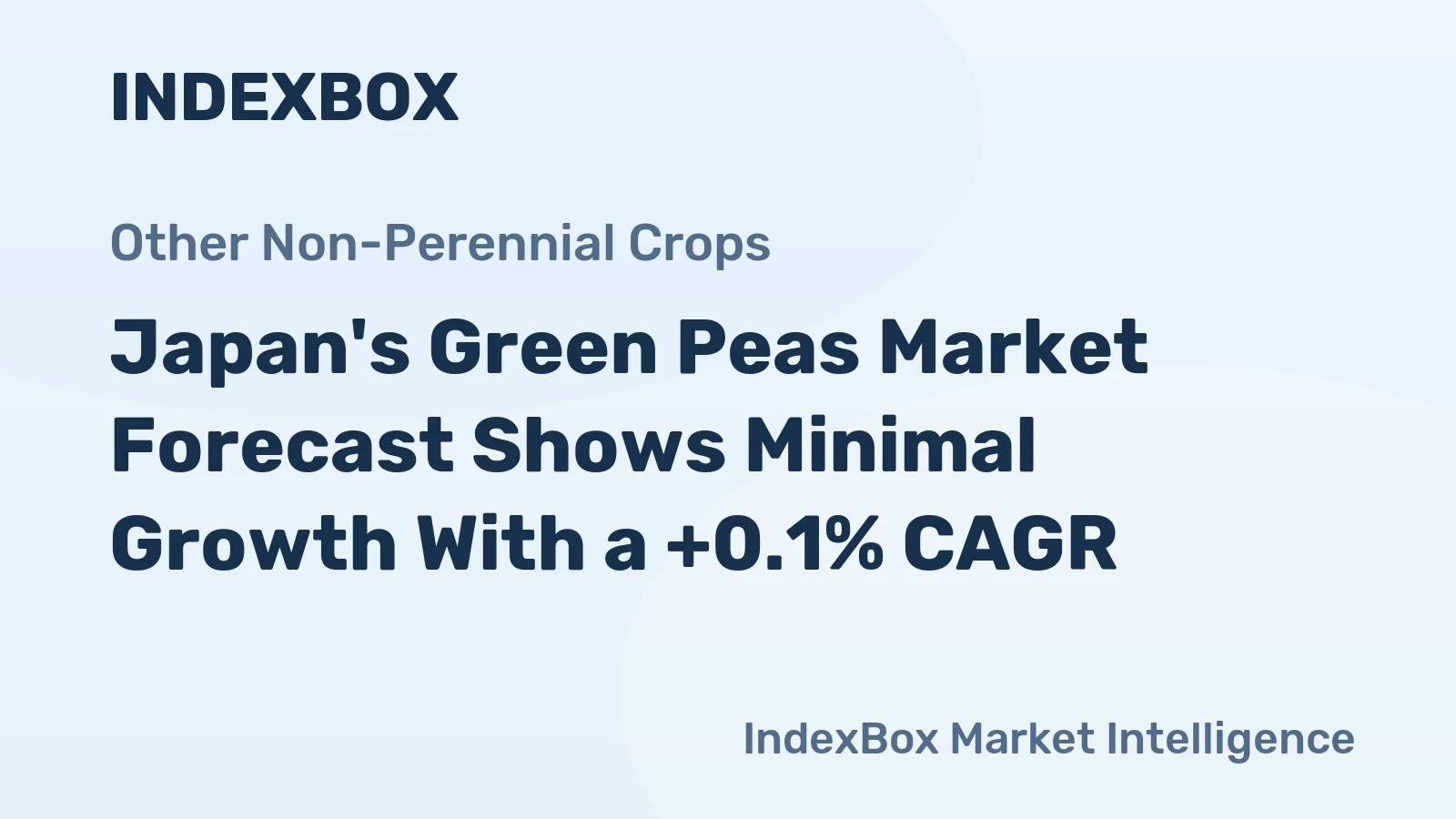 Japan's Green Peas Market Forecast Shows Minimal Growth With a +0.1% CAGR