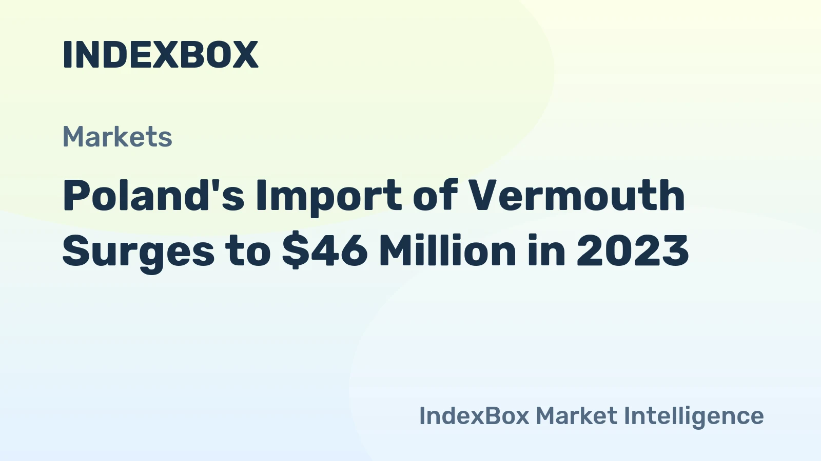 Poland's Import of Vermouth Surges to $46 Million in 2023
