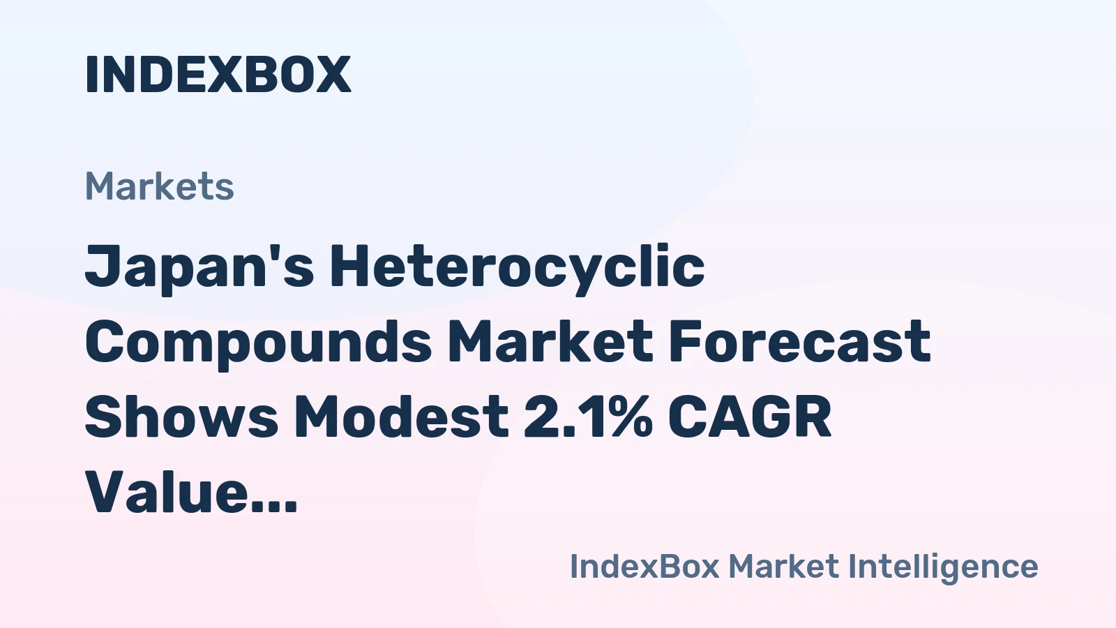 Japan's Heterocyclic Compounds Market Forecast Shows Modest 2.1% CAGR Value Growth Through 2035