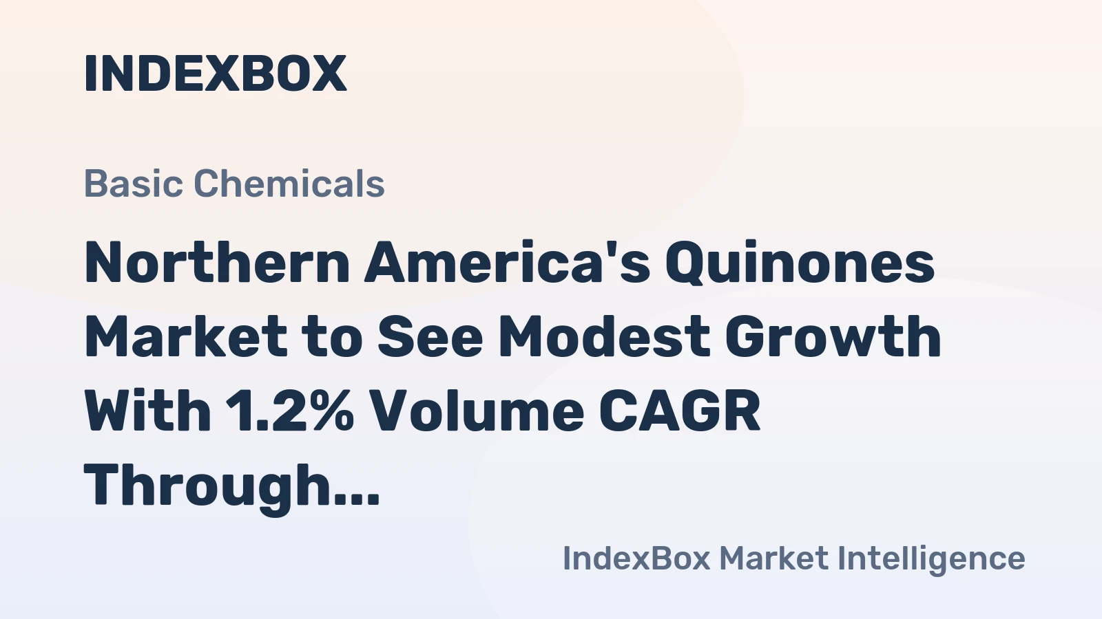 Northern America's Quinones Market to See Modest Growth With 1.2% Volume CAGR Through 2035