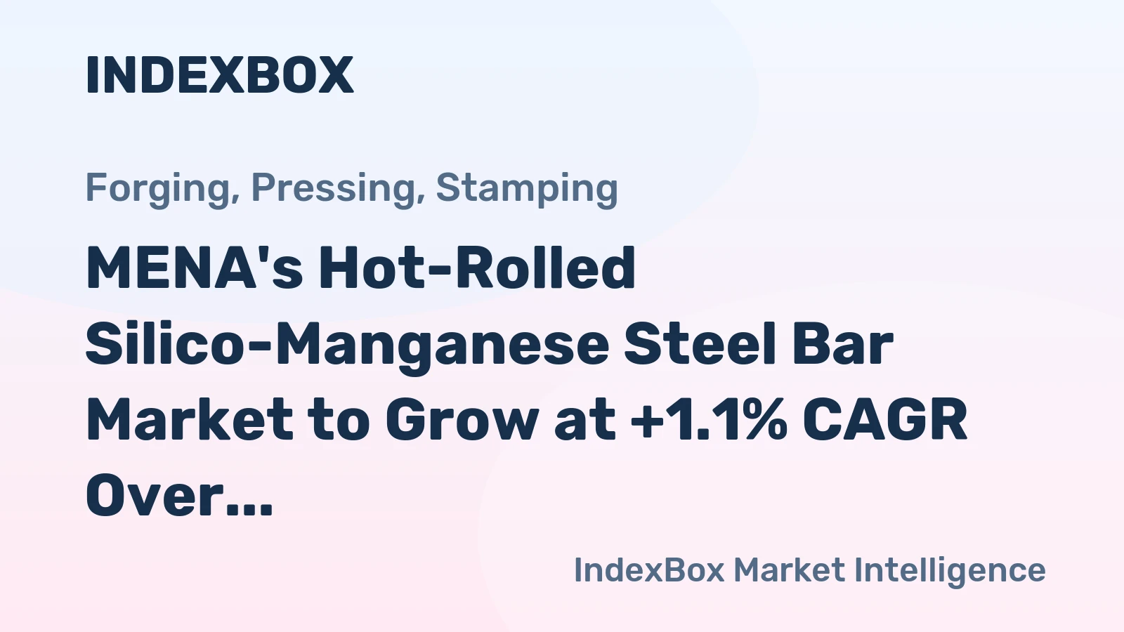 MENA's Hot-Rolled Silico-Manganese Steel Bar Market to Grow at +1.1% CAGR Over Next Decade
