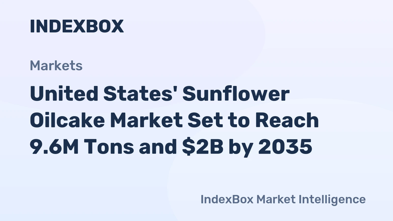 United States' Sunflower Oilcake Market Set to Reach 9.6M Tons and $2B by 2035