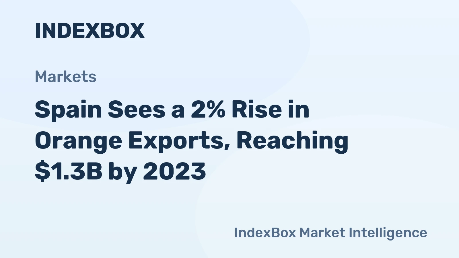 Spain Sees a 2% Rise in Orange Exports, Reaching $1.3B by 2023