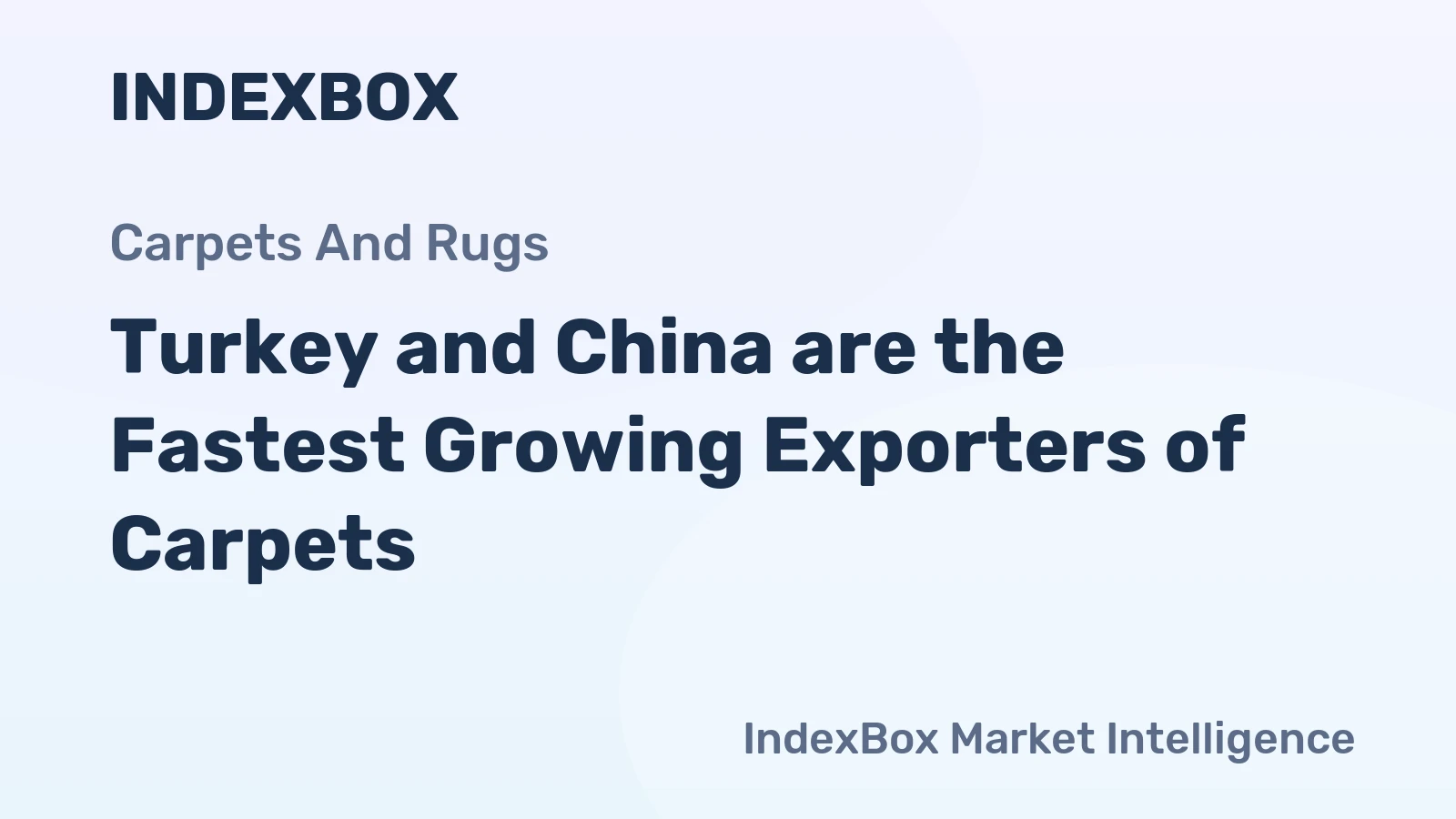 Turkey and China are the Fastest Growing Exporters of Carpets