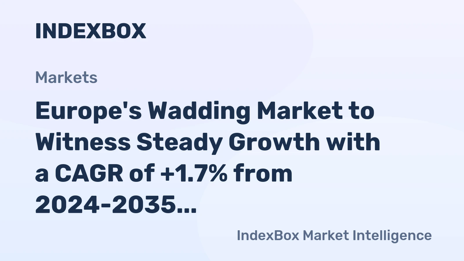 Europe's Wadding Market to Witness Steady Growth with a CAGR of +1.7% from 2024-2035, Reaching 378K Tons