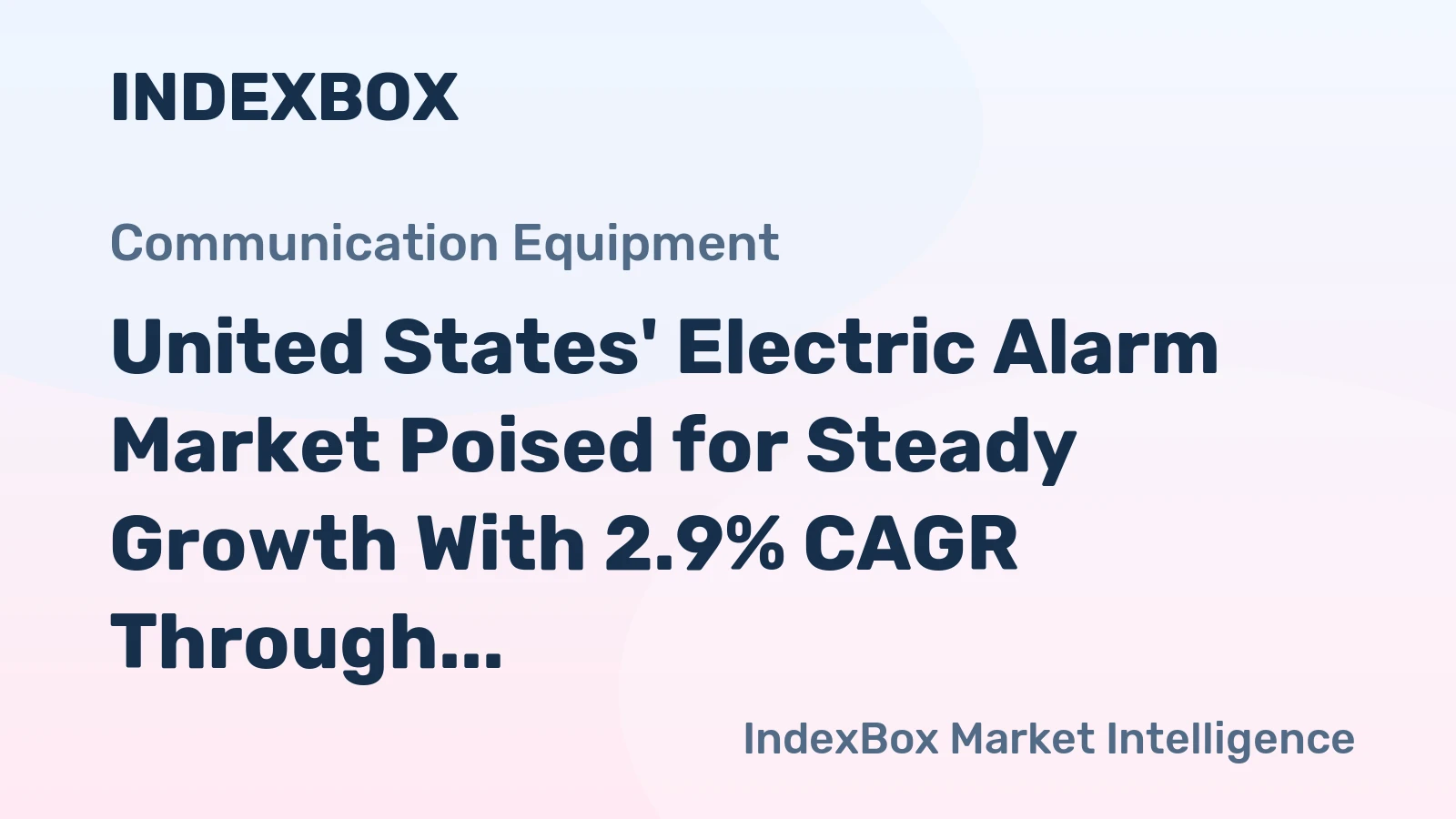 United States' Electric Alarm Market Poised for Steady Growth With 2.9% CAGR Through 2035