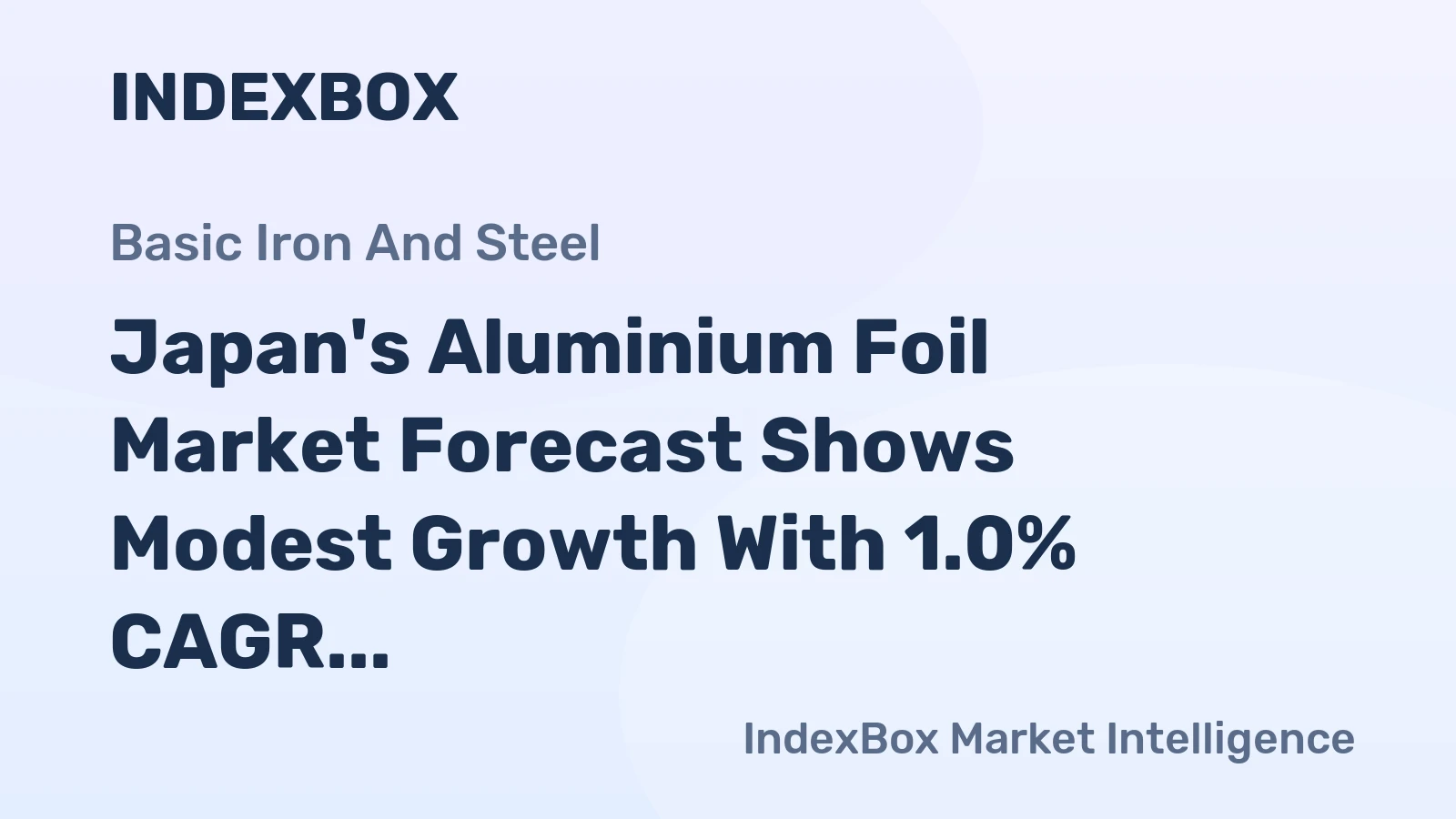 Japan's Aluminium Foil Market Forecast Shows Modest Growth With 1.0% CAGR in Value Through 2035