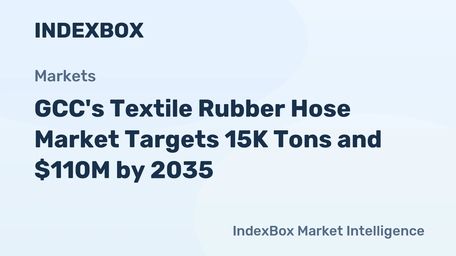 GCC's Textile Rubber Hose Market Targets 15K Tons and $110M by 2035