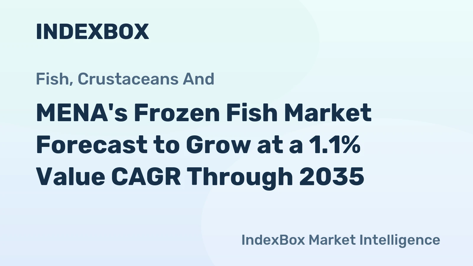 MENA's Frozen Fish Market Forecast to Grow at a 1.1% Value CAGR Through 2035