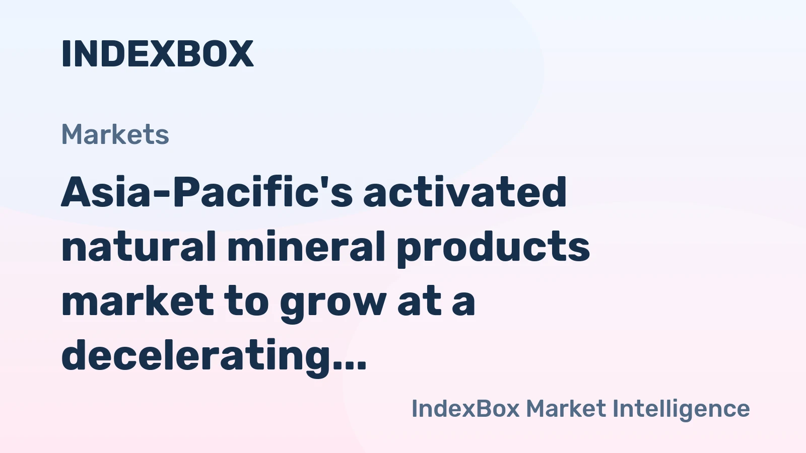 Asia-Pacific's activated natural mineral products market to grow at a decelerating CAGR of +0.9%, reaching 13M tons by 2035.