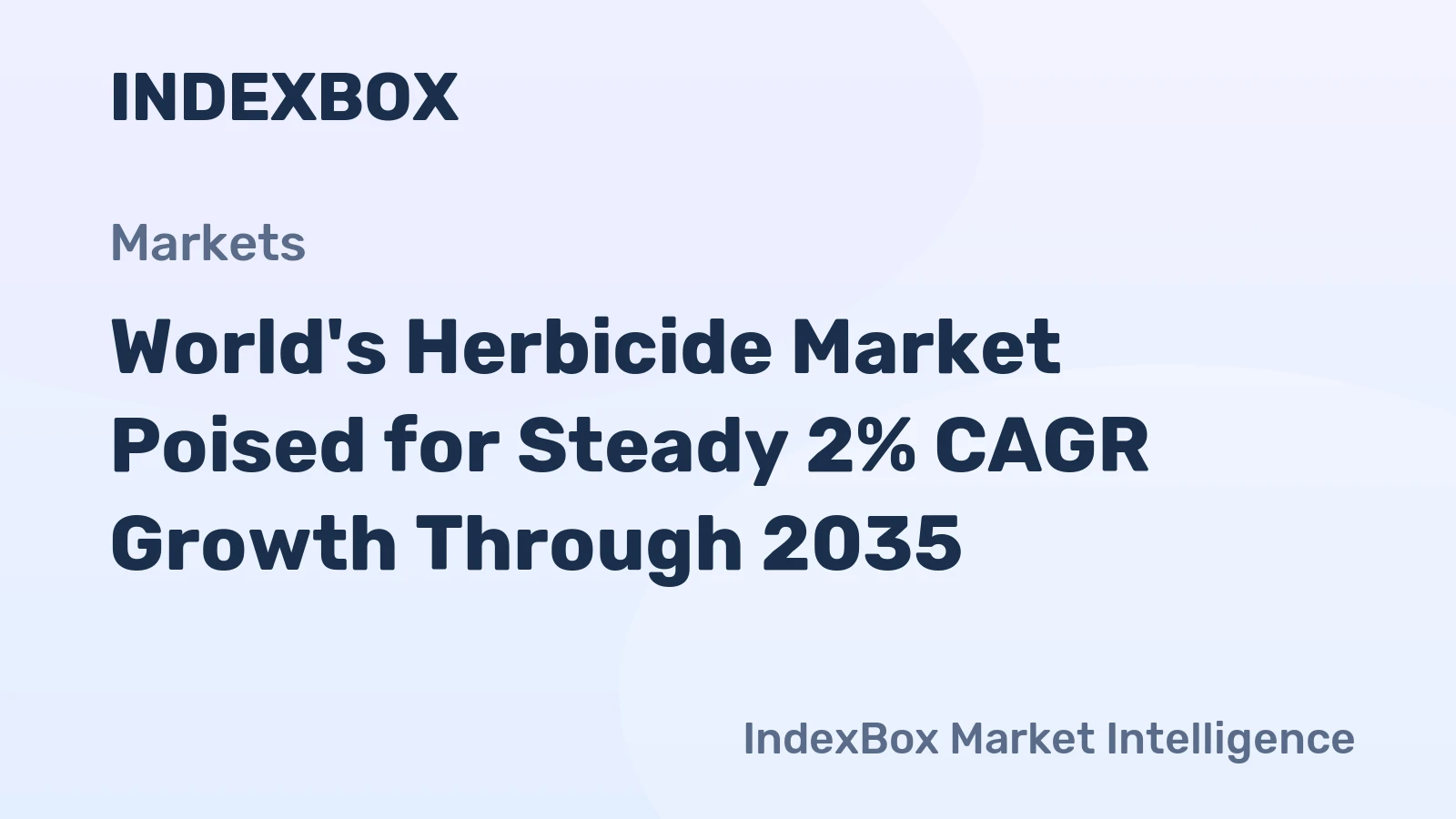 World's Herbicide Market Poised for Steady 2% CAGR Growth Through 2035