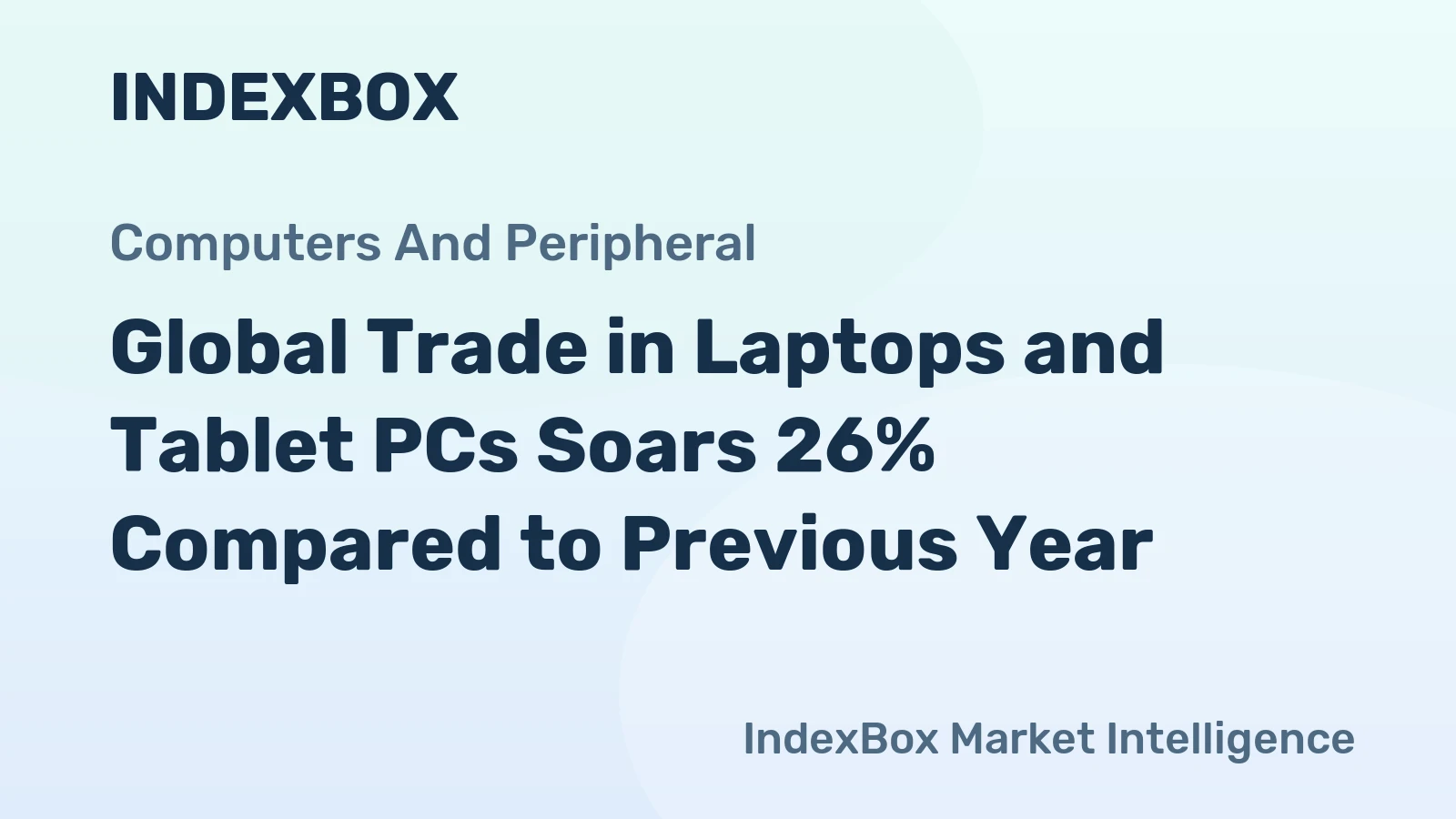Global Trade in Laptops and Tablet PCs Soars 26% Compared to Previous Year