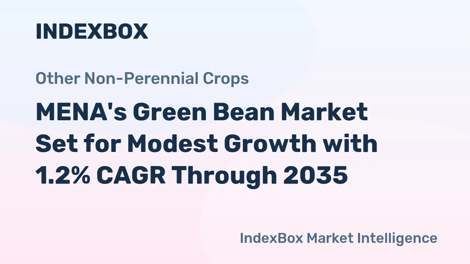 MENA's Green Bean Market Set for Modest Growth with 1.2% CAGR Through 2035