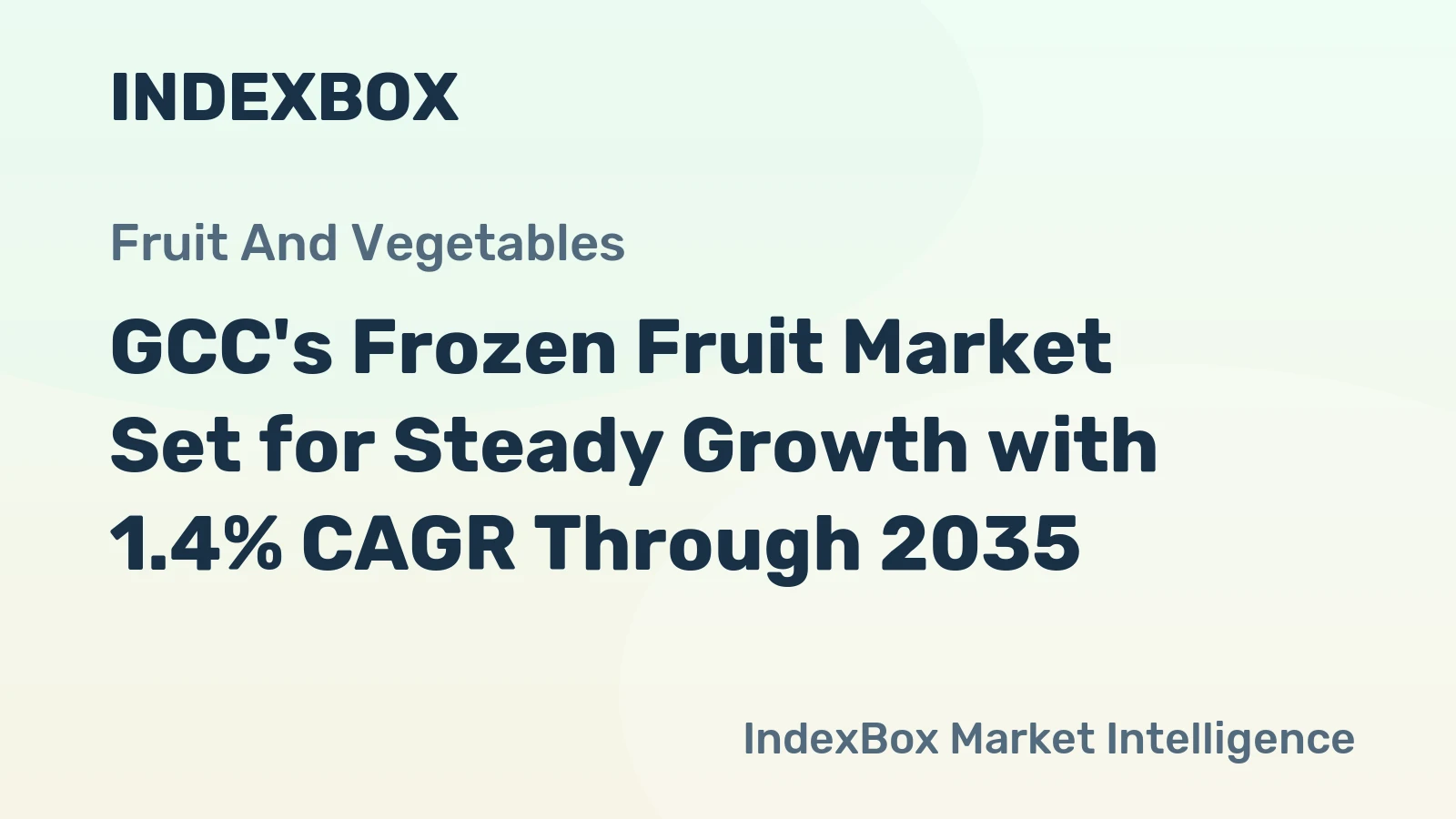 GCC's Frozen Fruit Market Set for Steady Growth with 1.4% CAGR Through 2035