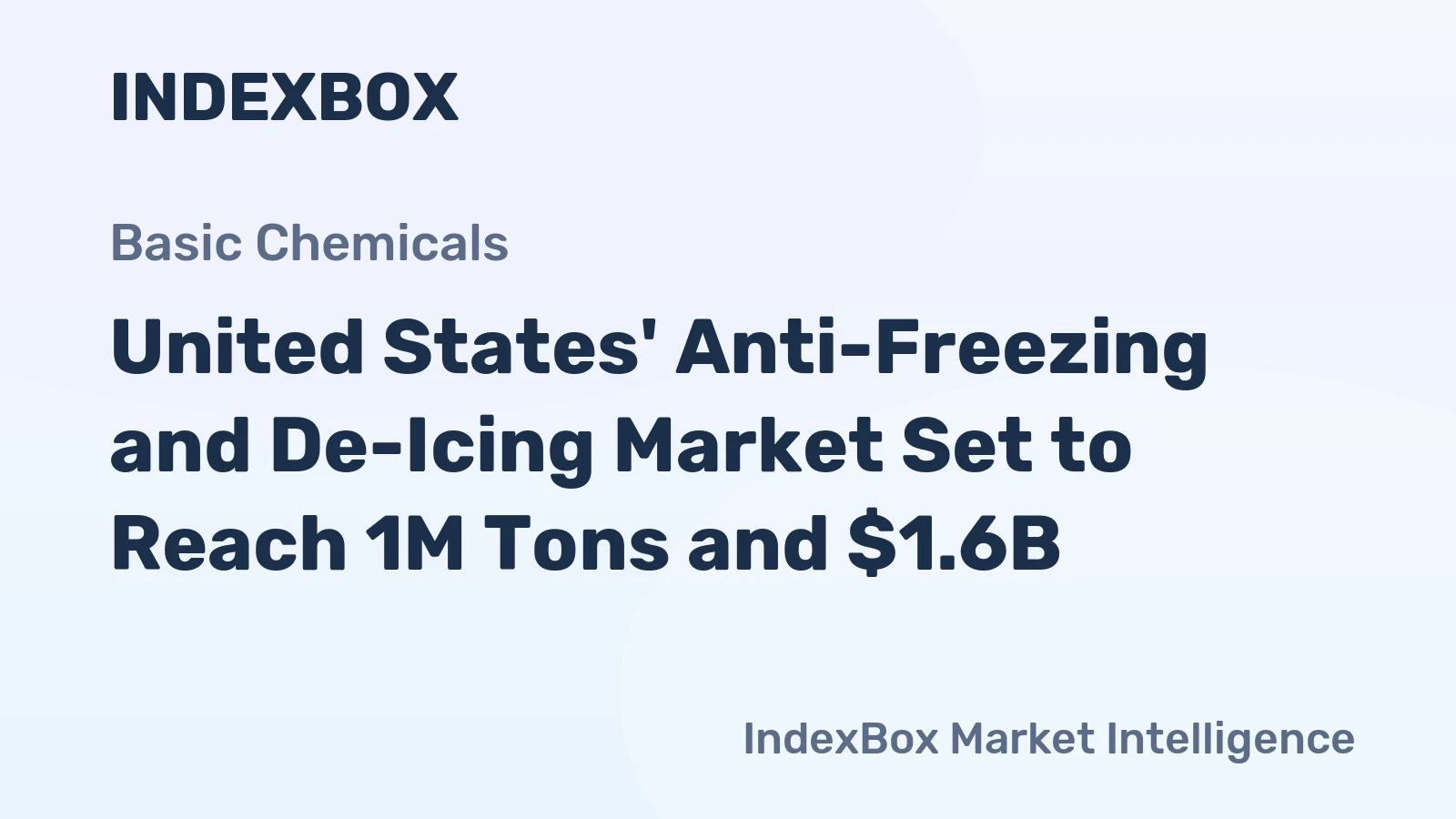 United States' Anti-Freezing and De-Icing Market Set to Reach 1M Tons and $1.6B