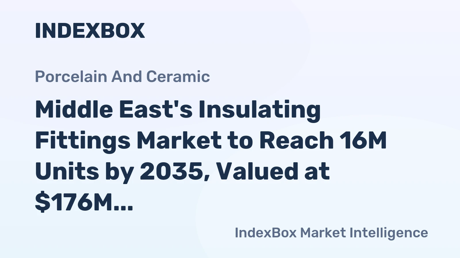 Middle East's Insulating Fittings Market to Reach 16M Units by 2035, Valued at $176M