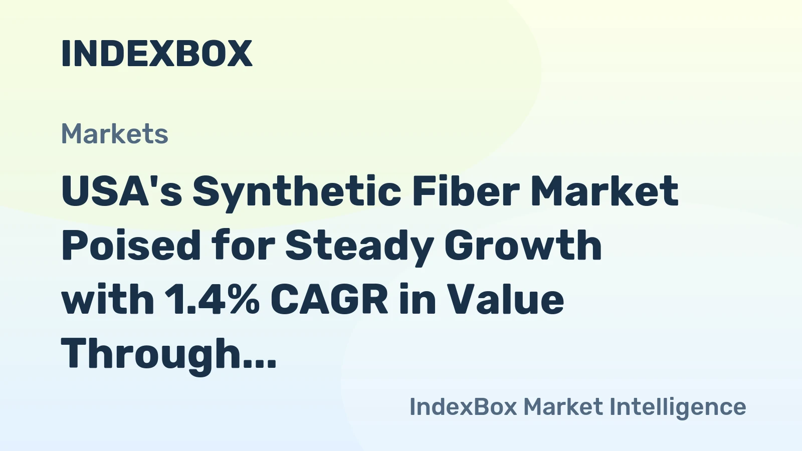 USA's Synthetic Fiber Market Poised for Steady Growth with 1.4% CAGR in Value Through 2035