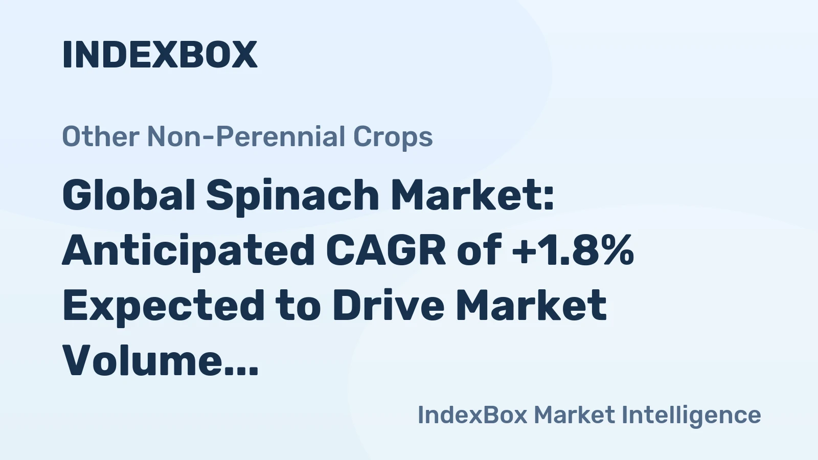 Global Spinach Market: Anticipated CAGR of +1.8% Expected to Drive Market Volume to 41M Tons by 2035