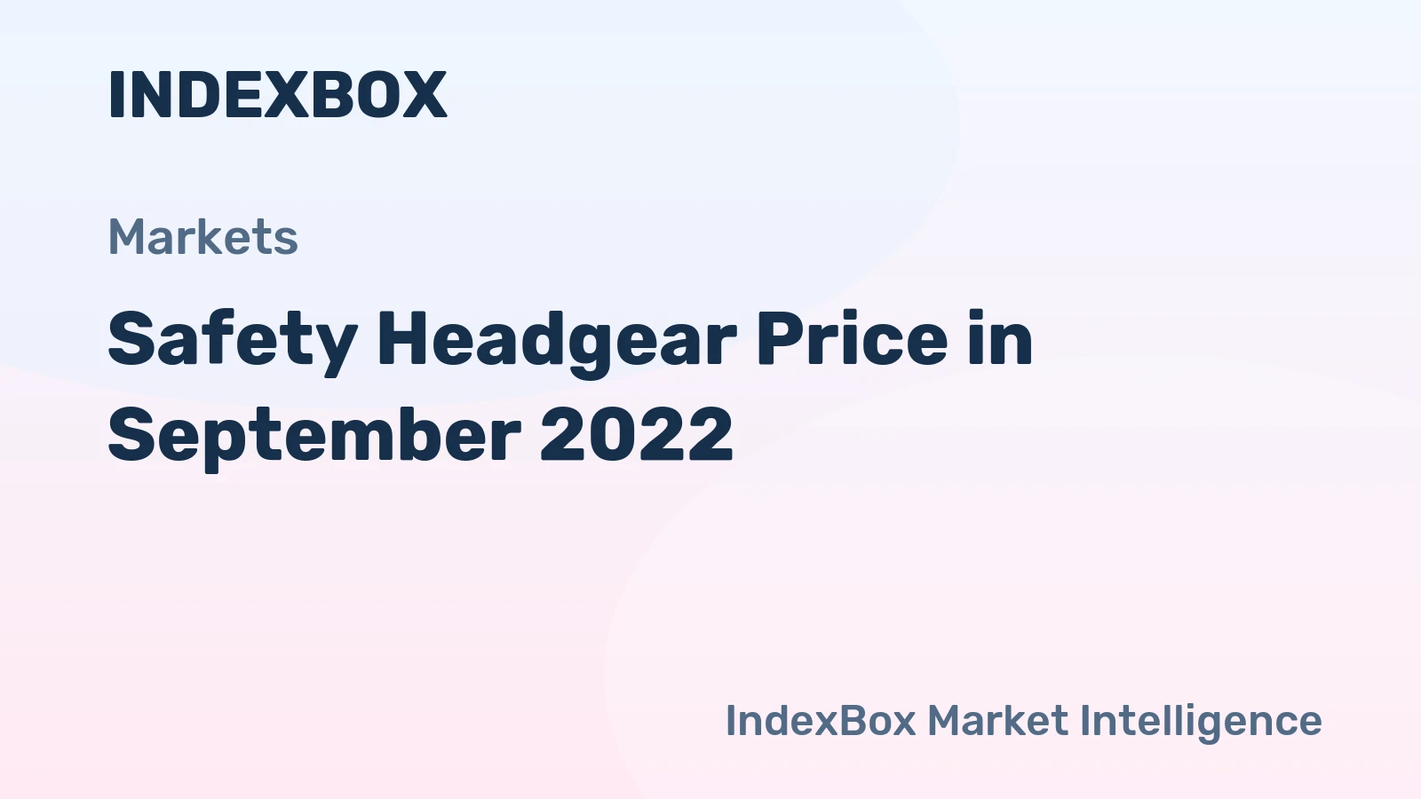 Safety Headgear Price in September 2022