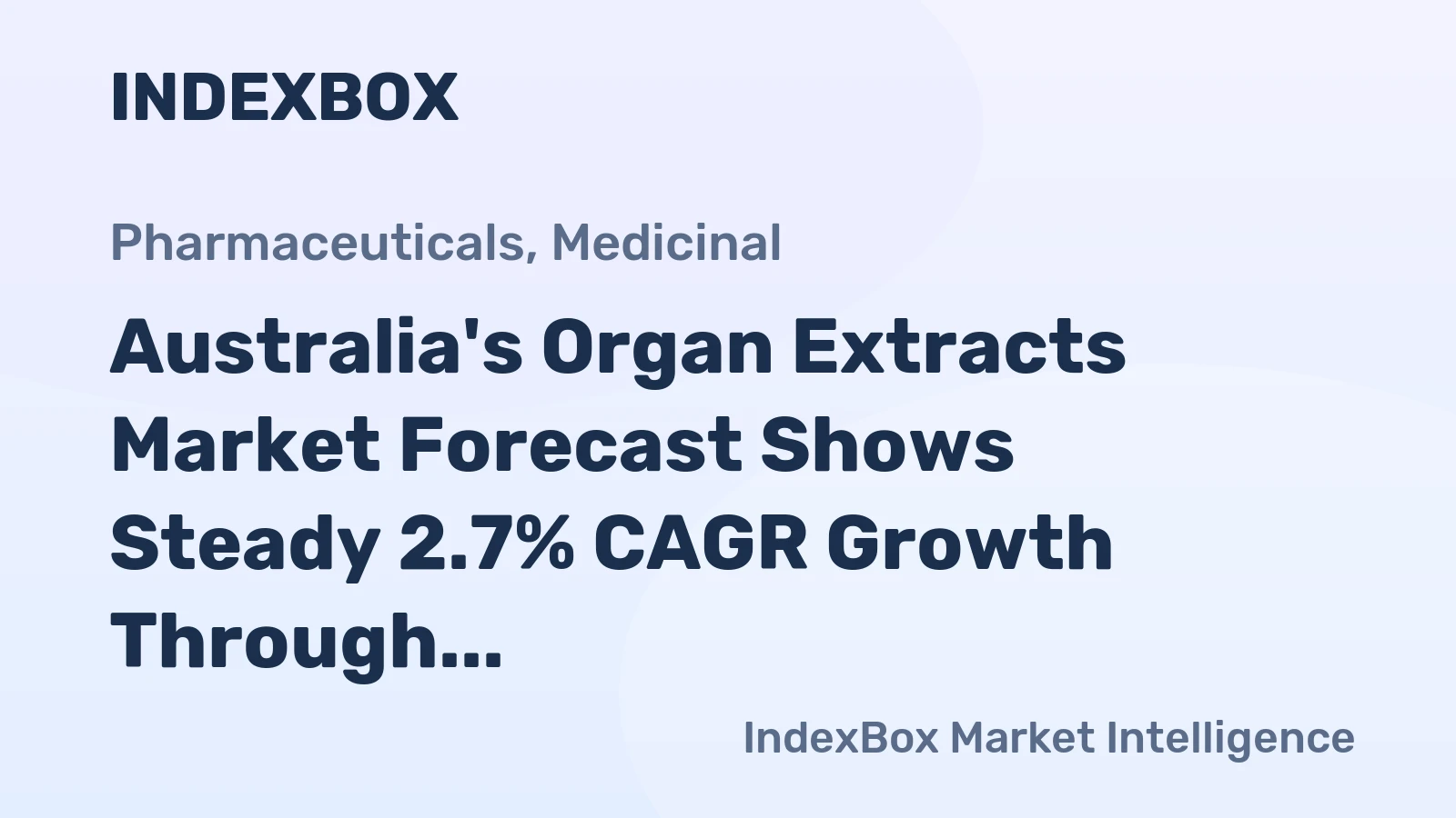 Australia's Organ Extracts Market Forecast Shows Steady 2.7% CAGR Growth Through 2035