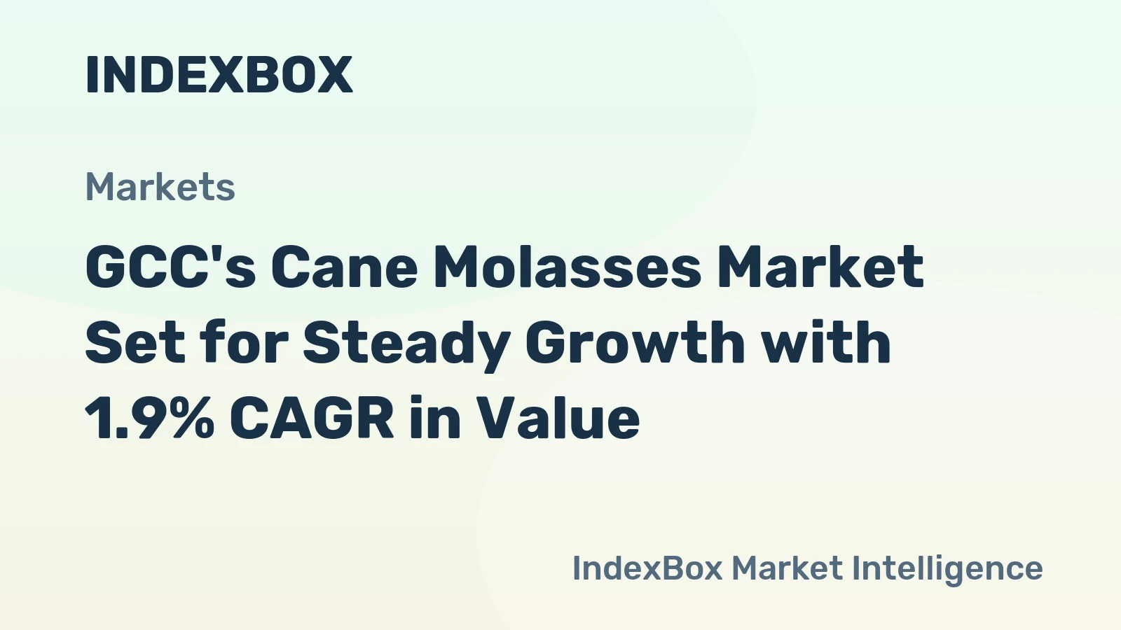 GCC's Cane Molasses Market Set for Steady Growth with 1.9% CAGR in Value
