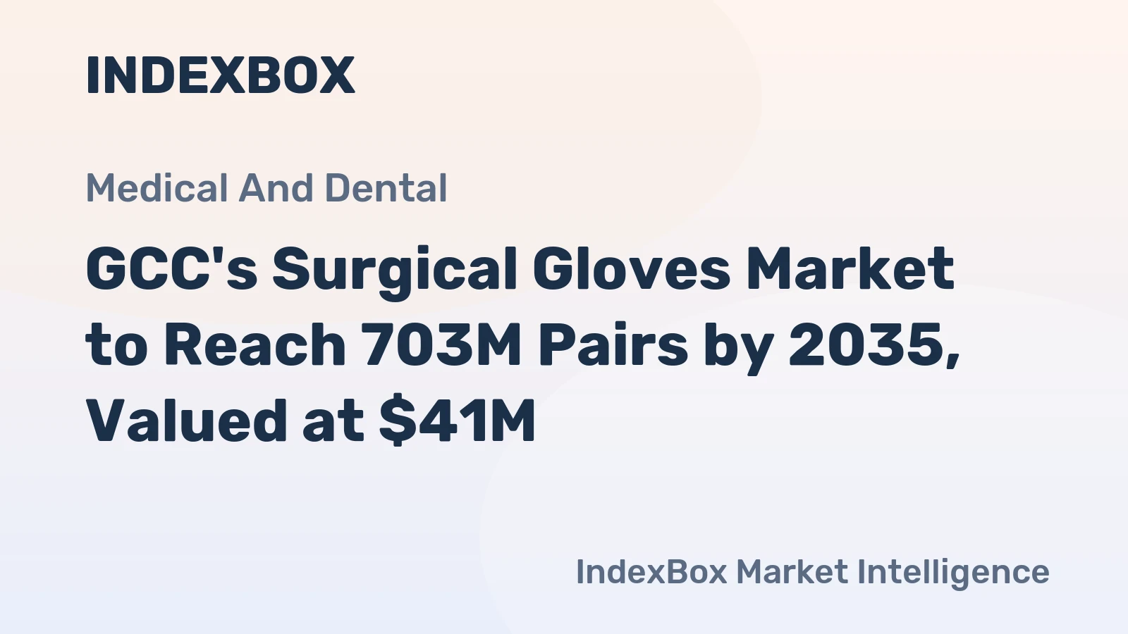 GCC's Surgical Gloves Market to Reach 703M Pairs by 2035, Valued at $41M