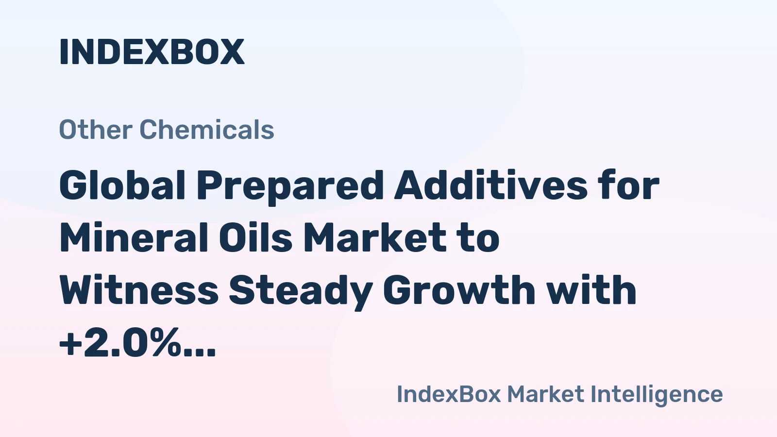 Global Prepared Additives for Mineral Oils Market to Witness Steady Growth with +2.0% CAGR over the Next Decade