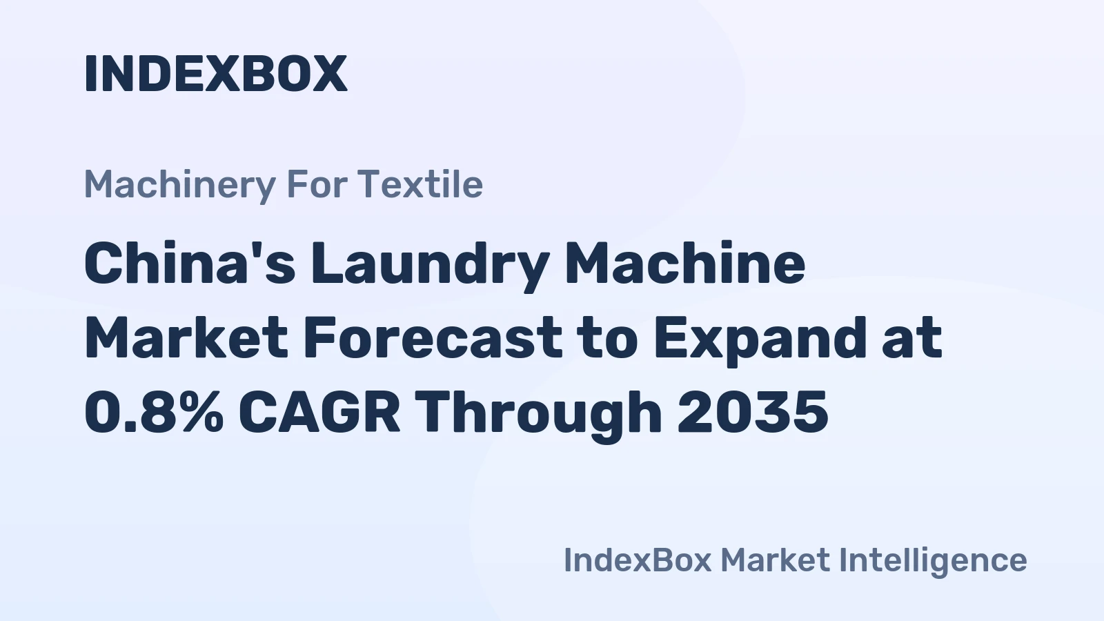 China's Laundry Machine Market Forecast to Expand at 0.8% CAGR Through 2035