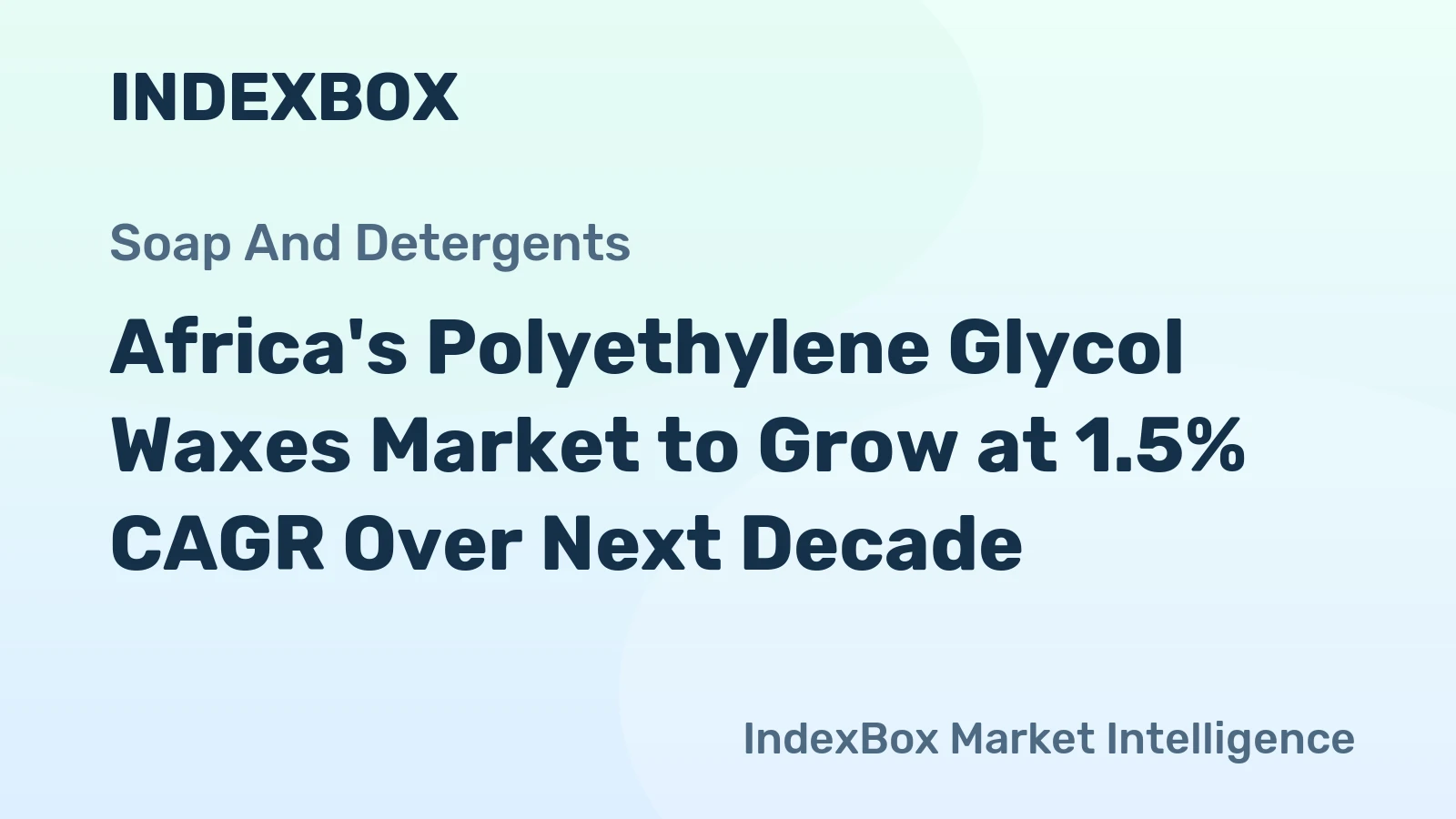 Africa's Polyethylene Glycol Waxes Market to Grow at 1.5% CAGR Over Next Decade