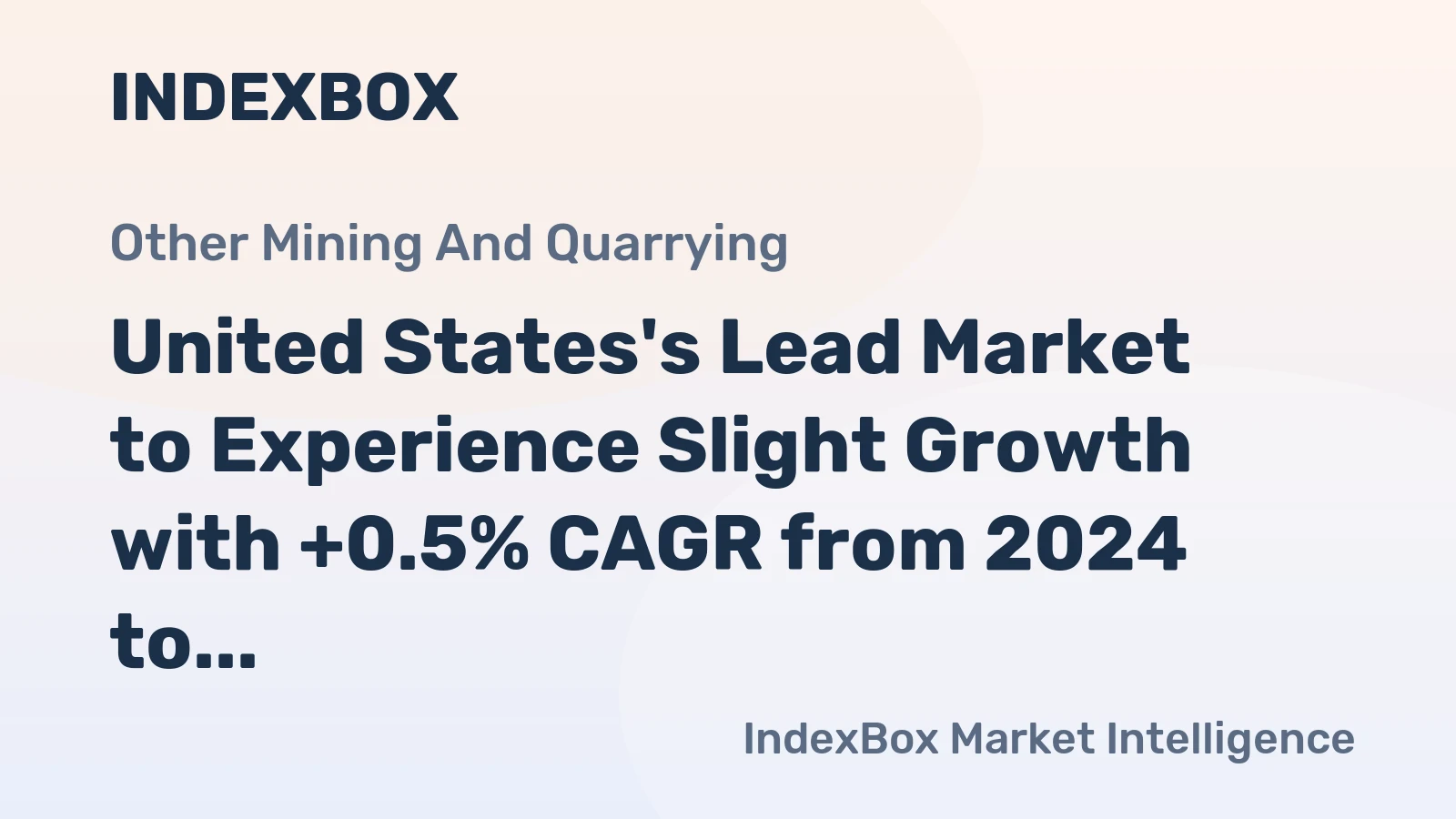 United States's Lead Market to Experience Slight Growth with +0.5% CAGR from 2024 to 2035