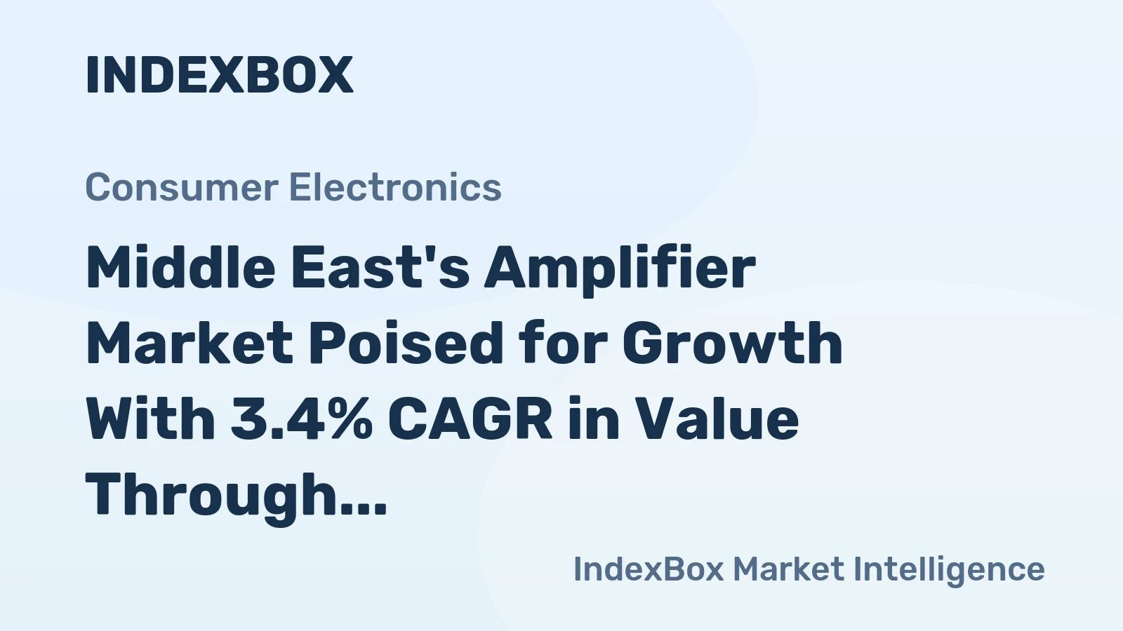 Middle East's Amplifier Market Poised for Growth With 3.4% CAGR in Value Through 2035