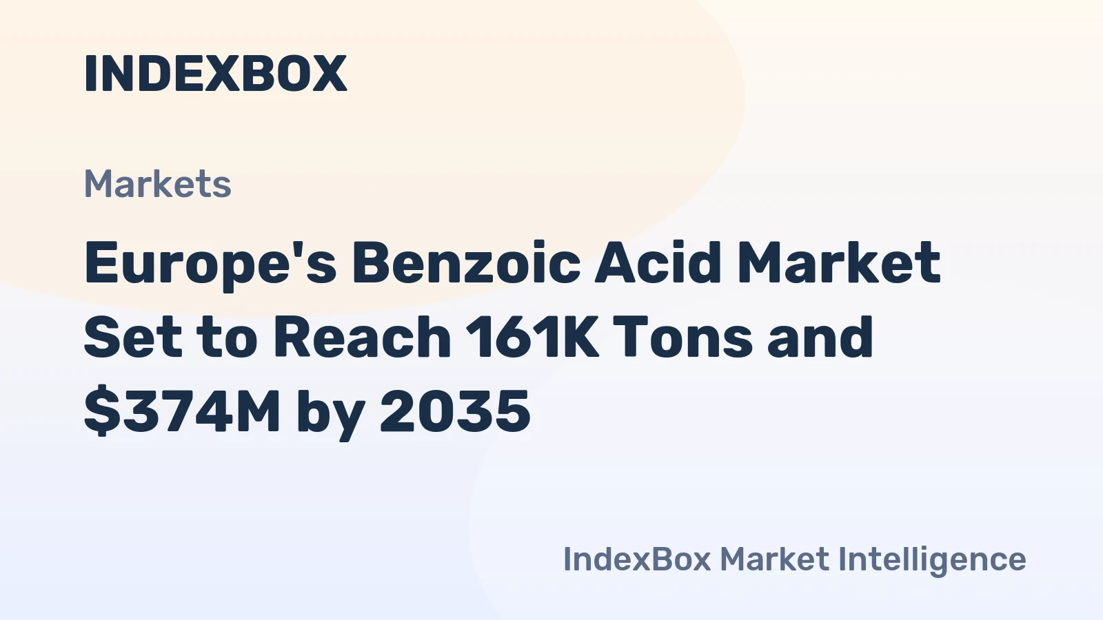 Europe's Benzoic Acid Market Set to Reach 161K Tons and $374M by 2035