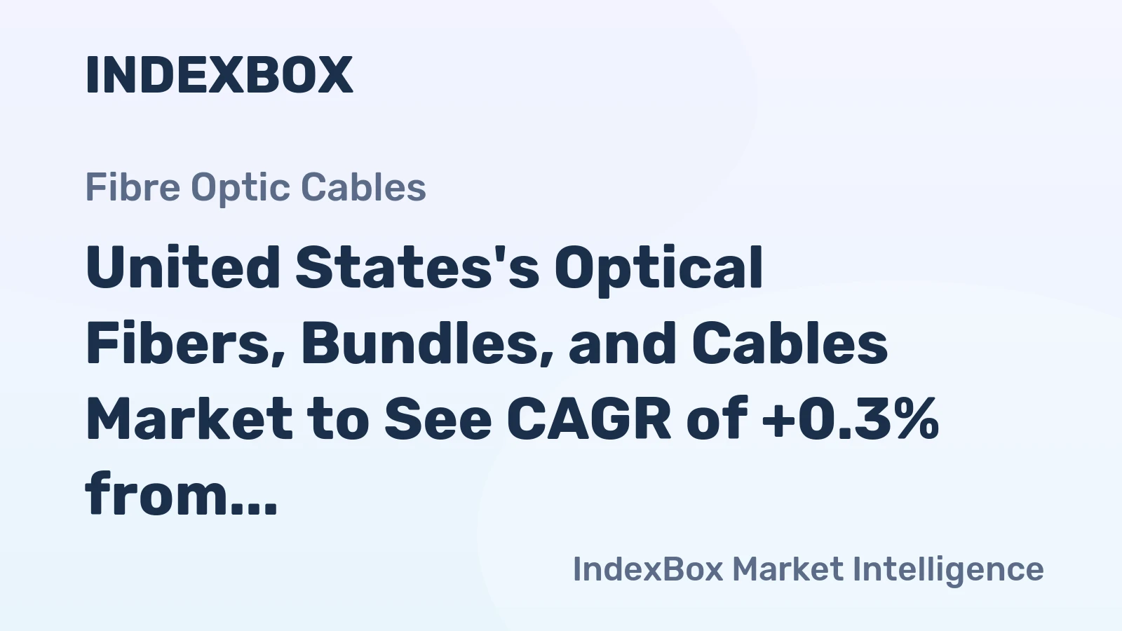 United States's Optical Fibers, Bundles, and Cables Market to See CAGR of +0.3% from 2024 to 2035
