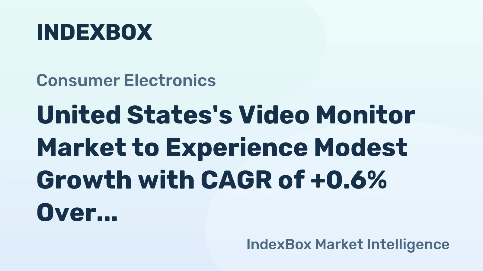 United States's Video Monitor Market to Experience Modest Growth with CAGR of +0.6% Over Next Decade