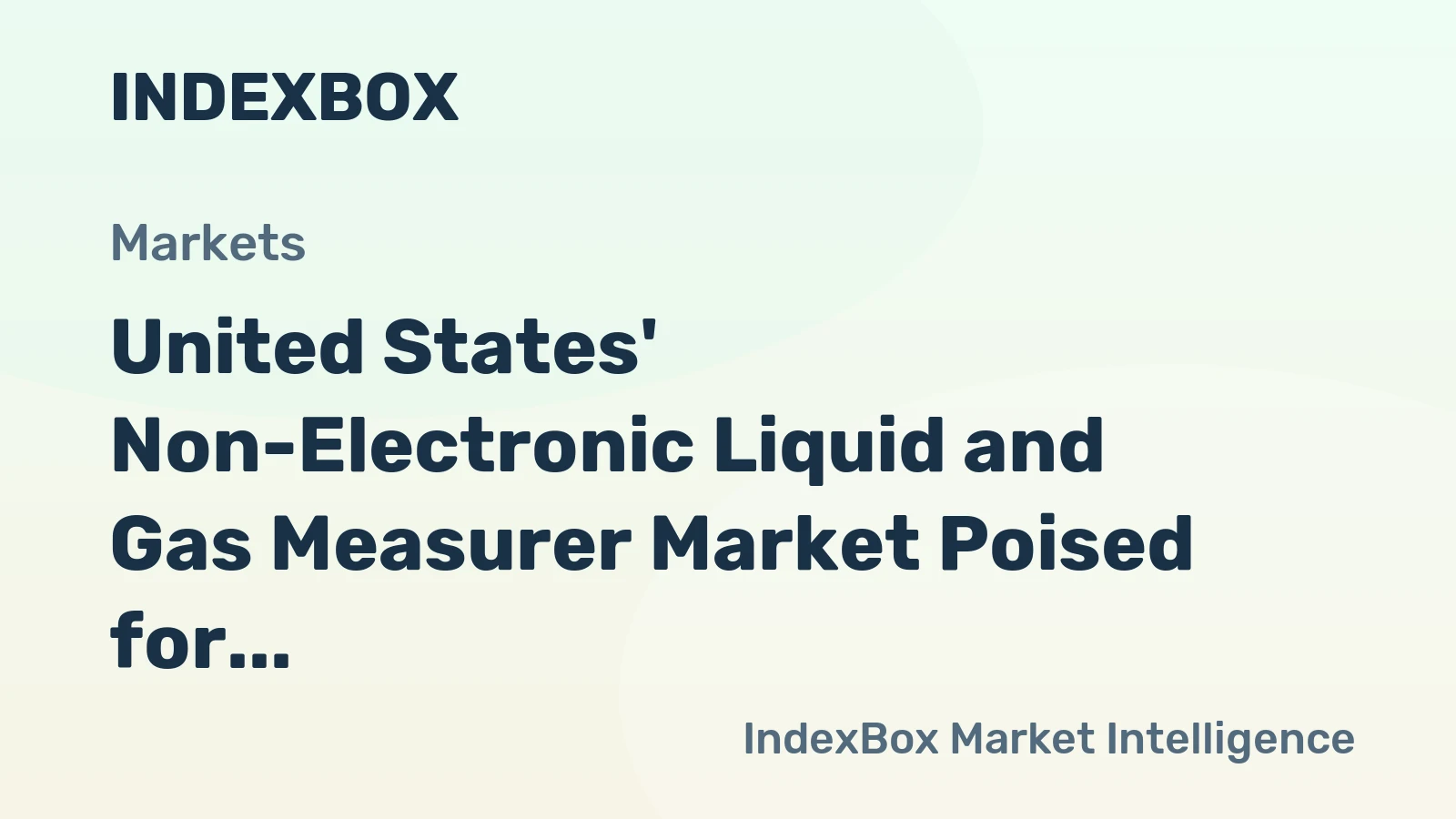 United States' Non-Electronic Liquid and Gas Measurer Market Poised for Steady 2.1% CAGR Growth