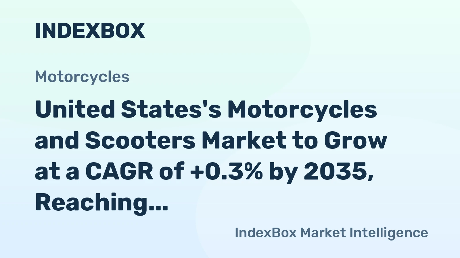 United States's Motorcycles and Scooters Market to Grow at a CAGR of +0.3% by 2035, Reaching $20.5B in Value