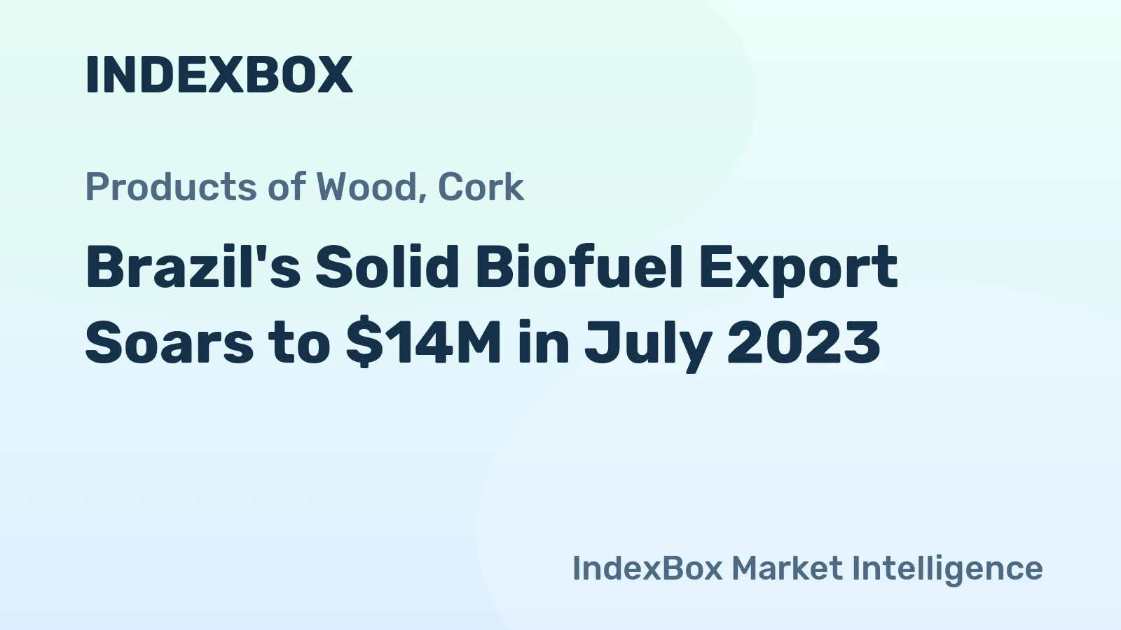 Brazil's Solid Biofuel Export Soars to $14M in July 2023