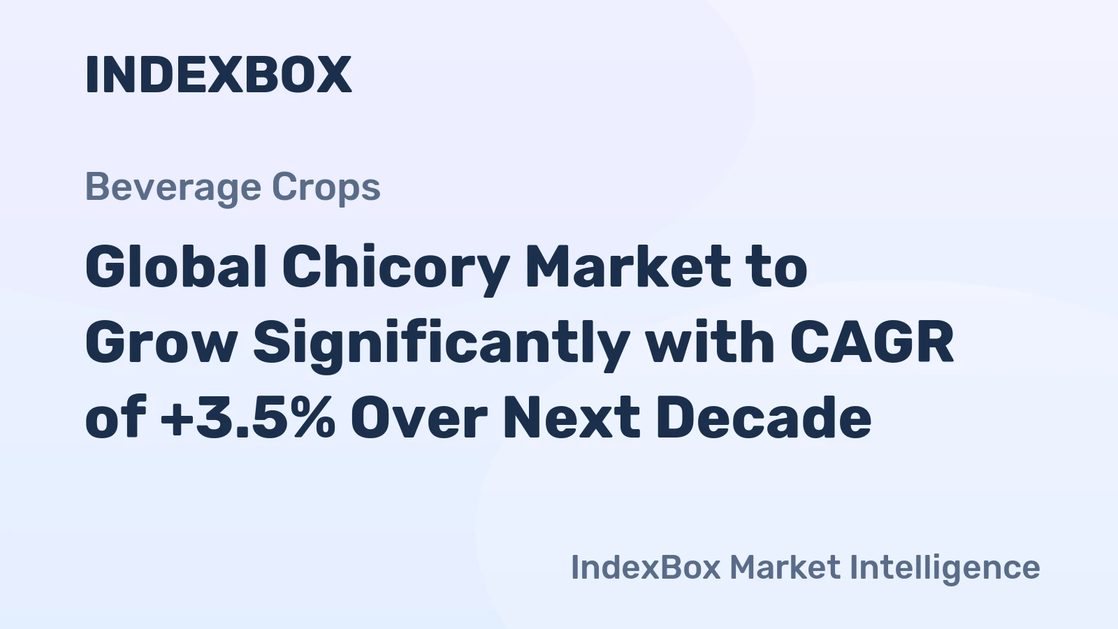 Global Chicory Market to Grow Significantly with CAGR of +3.5% Over Next Decade