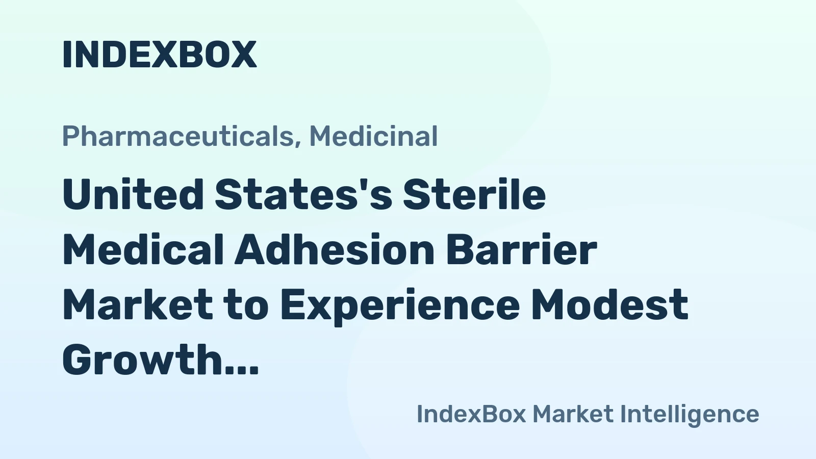 United States's Sterile Medical Adhesion Barrier Market to Experience Modest Growth with a CAGR of +1.7%