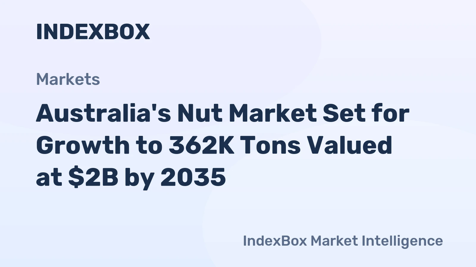 Australia's Nut Market Set for Growth to 362K Tons Valued at $2B by 2035