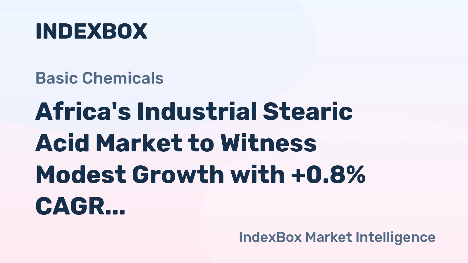Africa's Industrial Stearic Acid Market to Witness Modest Growth with +0.8% CAGR Through 2035