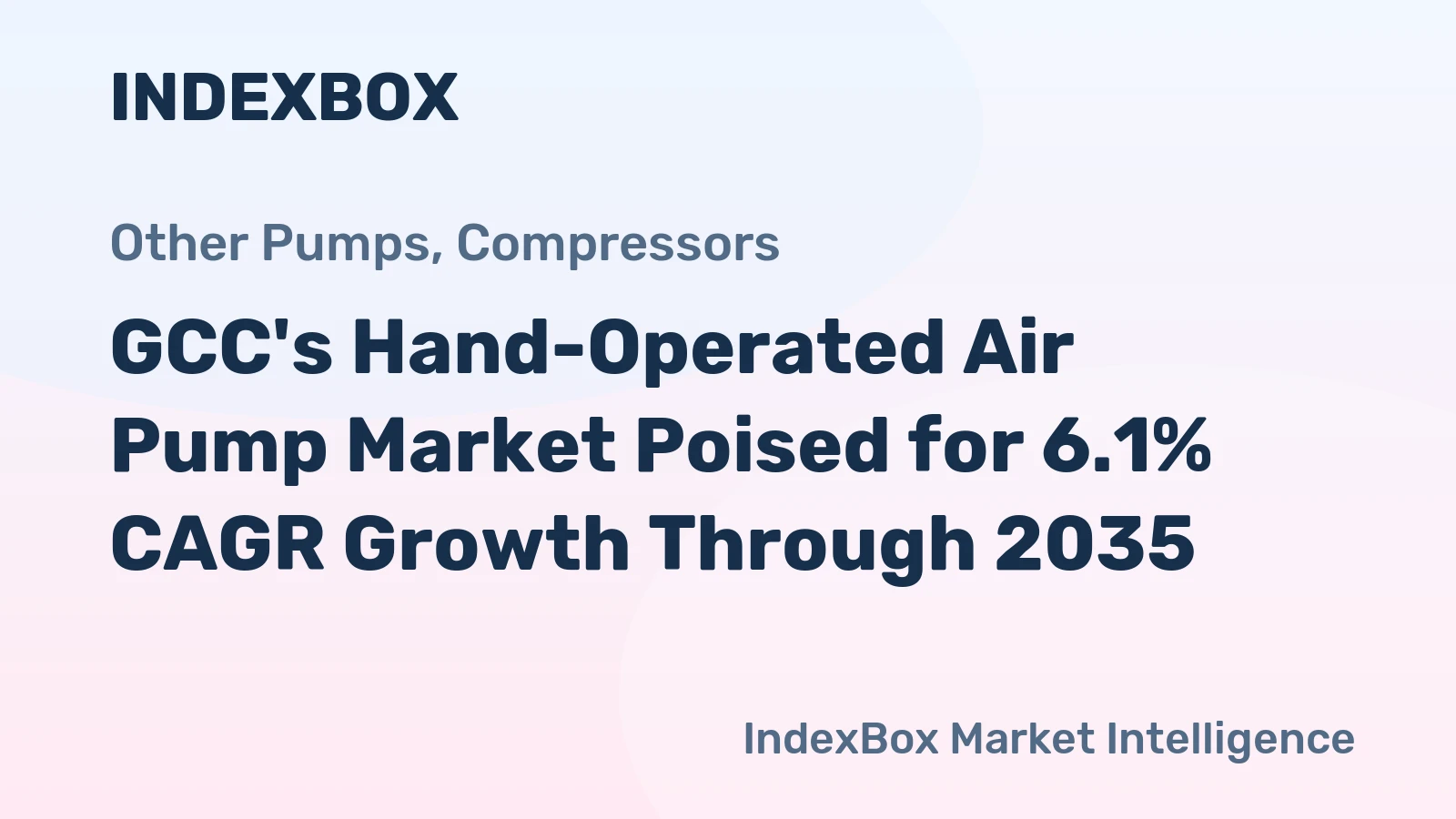 GCC's Hand-Operated Air Pump Market Poised for 6.1% CAGR Growth Through 2035