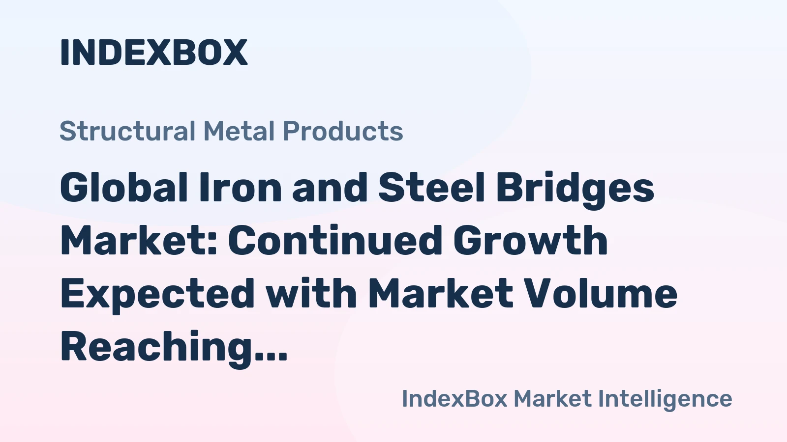 Global Iron and Steel Bridges Market: Continued Growth Expected with Market Volume Reaching 18M Tons and Market Value Reaching $57.8B by 2035