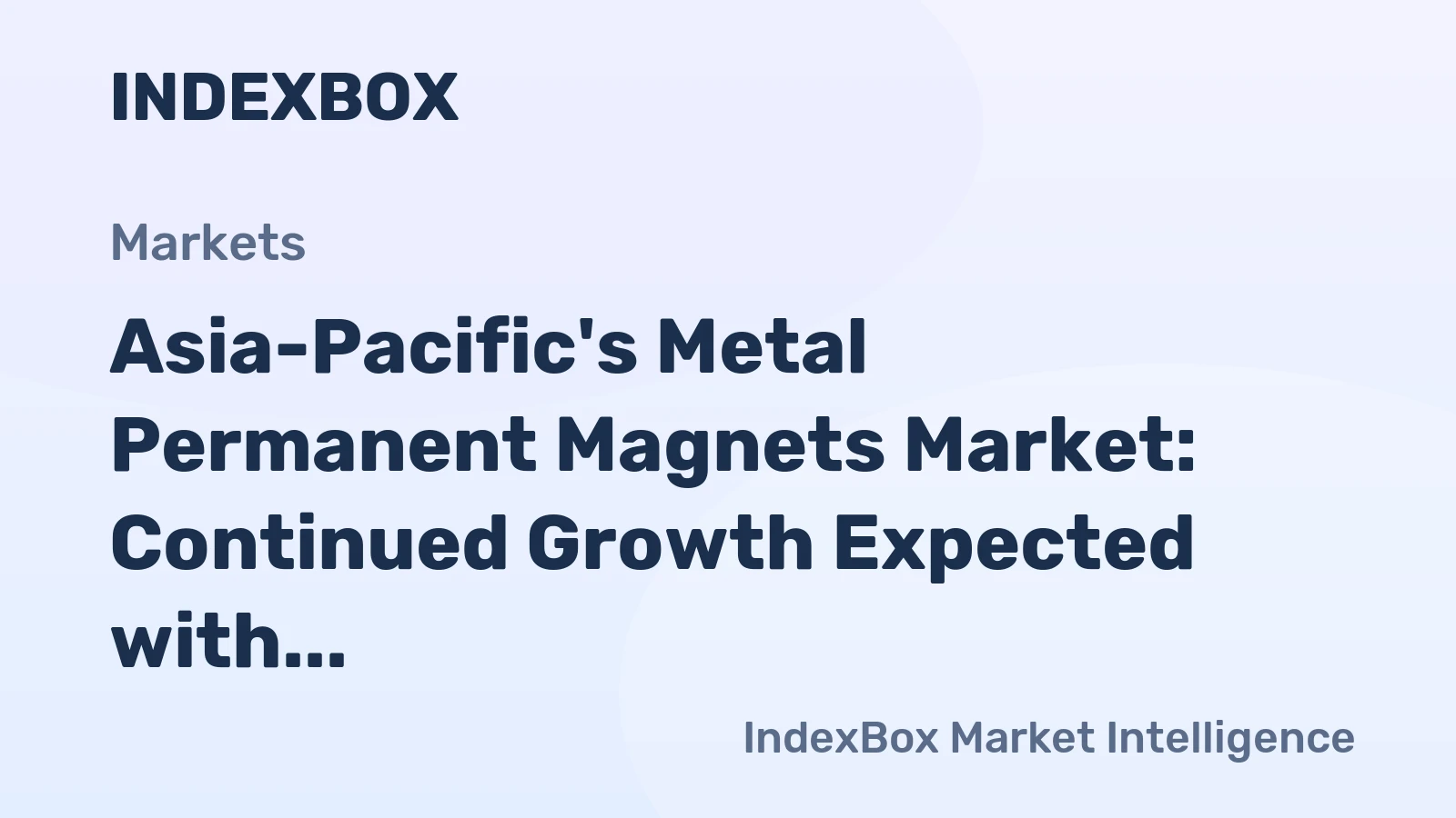 Asia-Pacific's Metal Permanent Magnets Market: Continued Growth Expected with Market Volume Projected to Reach 333K Tons and Market Value to Hit $7.7B by 2035