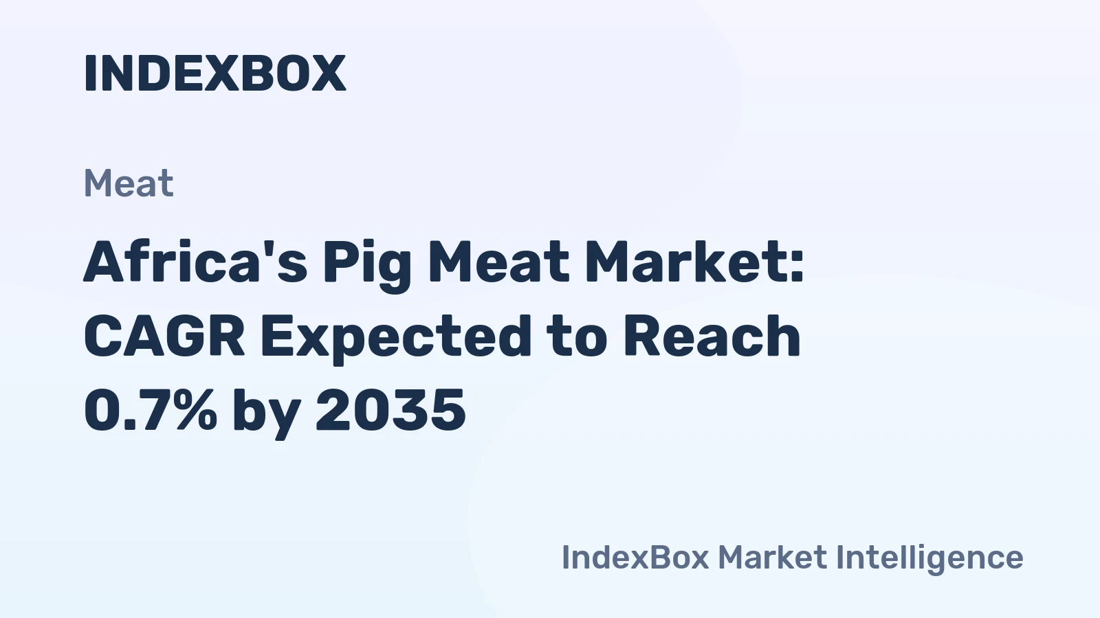 Africa's Pig Meat Market: CAGR Expected to Reach 0.7% by 2035