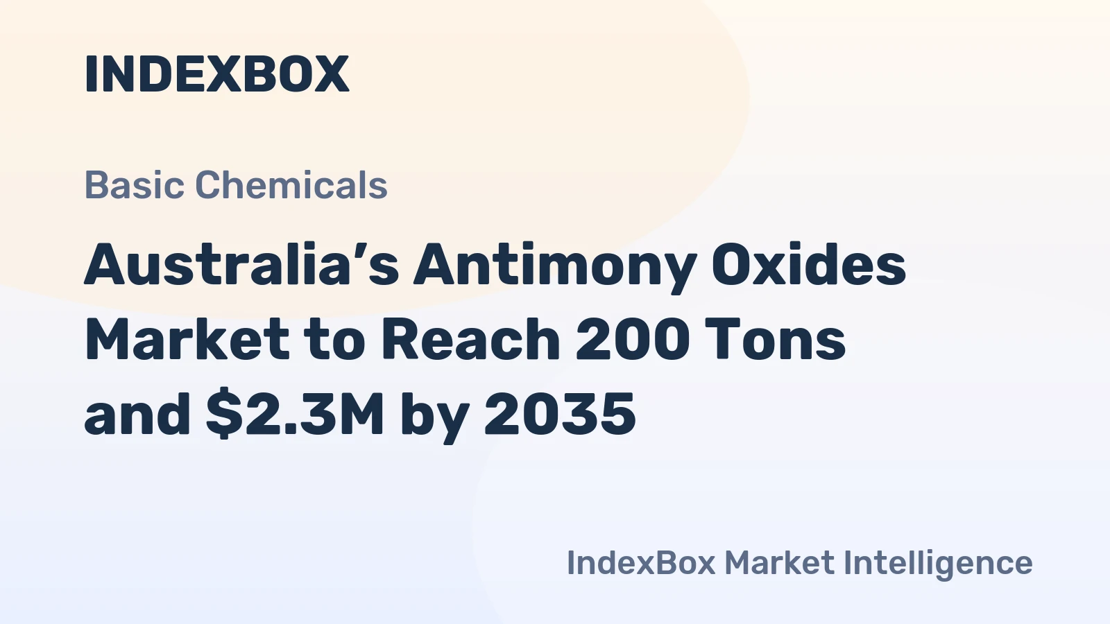 Australia’s Antimony Oxides Market to Reach 200 Tons and $2.3M by 2035