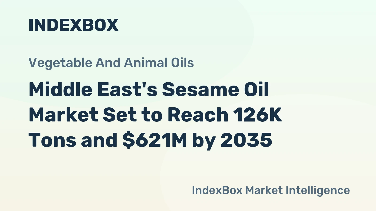 Middle East's Sesame Oil Market Set to Reach 126K Tons and $621M by 2035